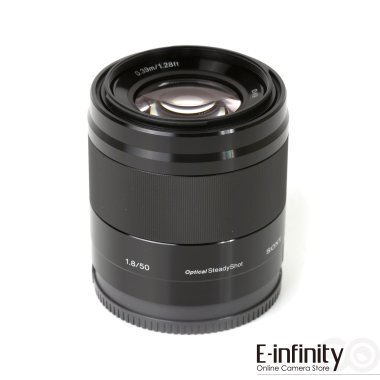Buy Sony E 50mm F1.8 OSS E-mount Lens SEL50F18 (Black) - E-Infinity