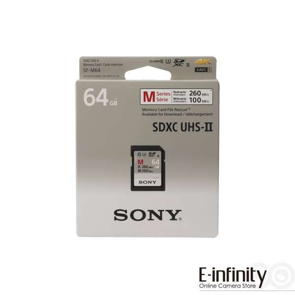Buy Sony 64GB SF-M Series UHS-II SDXC Memory Card (SF-M64) - E-Infinity Buy Sony 64GB SF-M Series UHS-II SDXC Memory Card (SF-M64) - E-Infinity