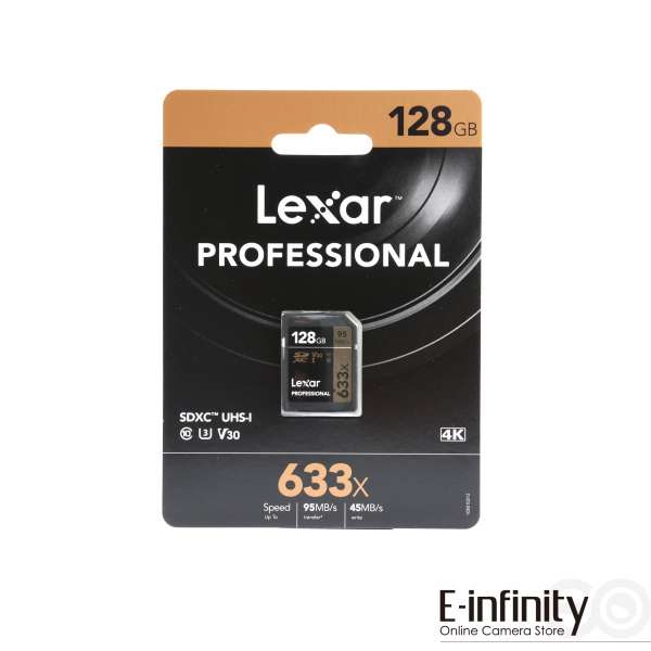 Buy Lexar 128GB Professional 633x UHS-I SDHC Memory Card 95 MB/s - E ...